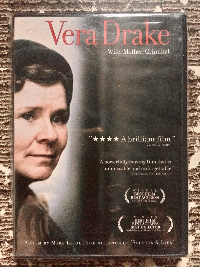 Vera Drake DVD, Hobbies & Toys, Music & Media, CDs & DVDs on Carousell
