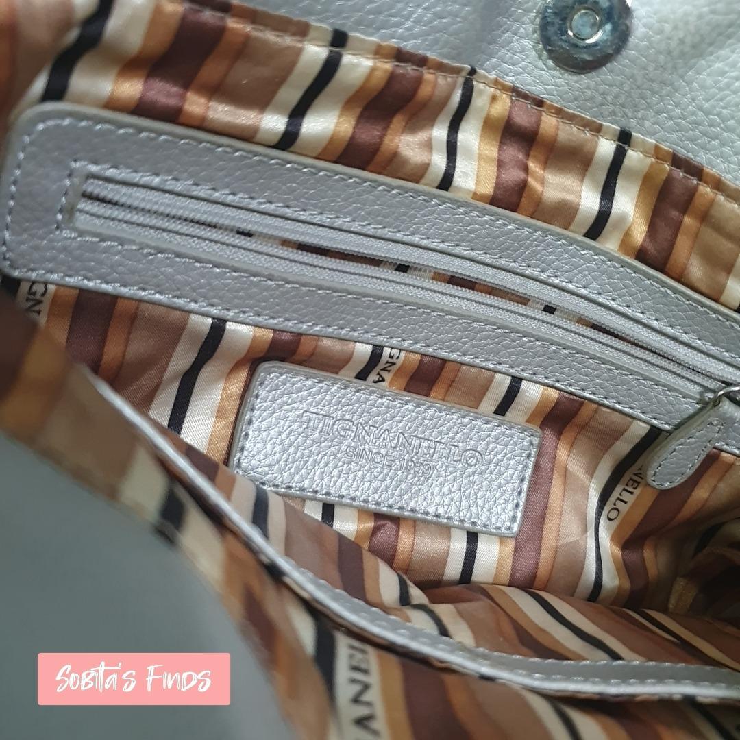 VINTAGE - ORIGINAL - AUTHENTIC - TIGNANELLO - SHOULDER BAG - SILVER ...