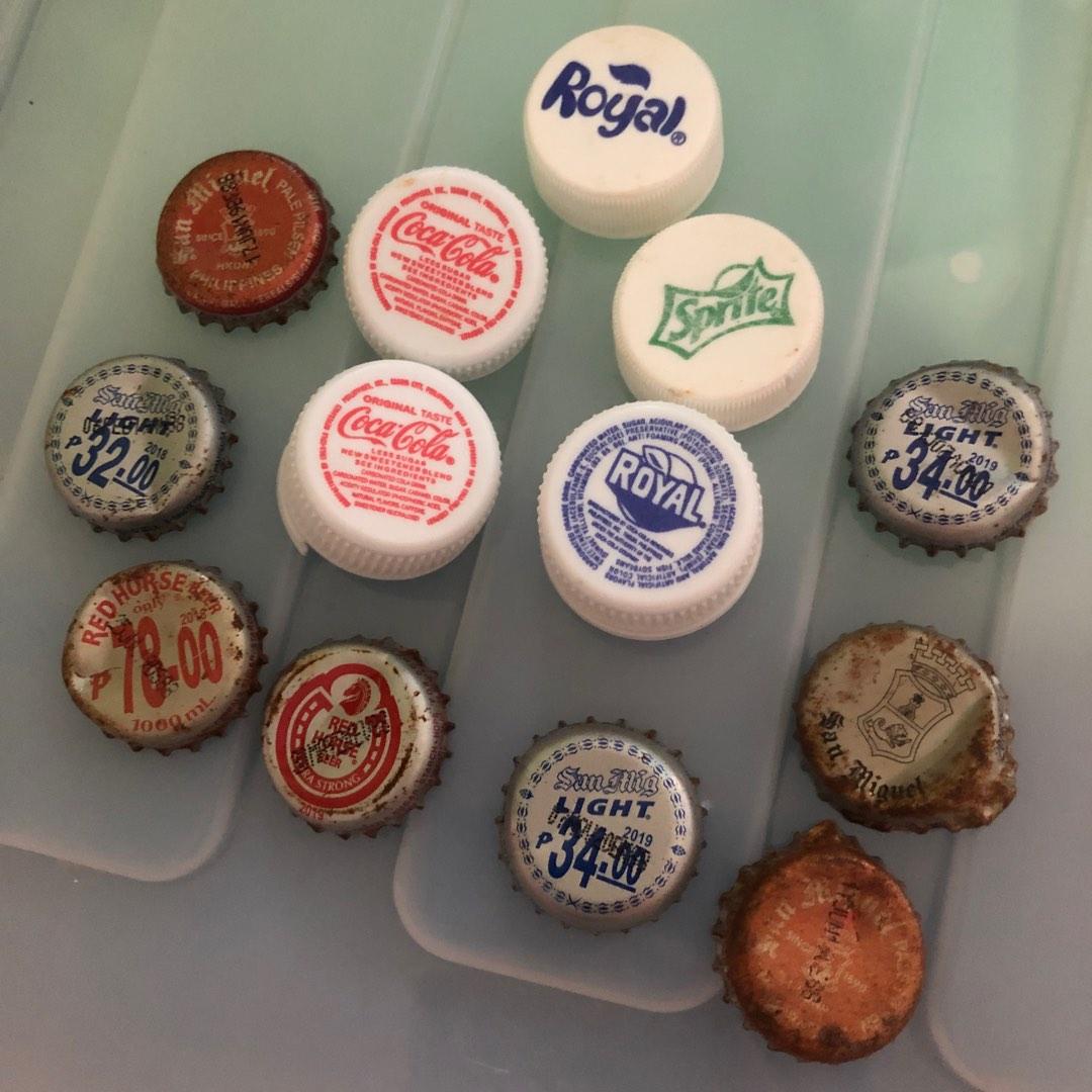 Vintage bottle caps softdrinks san miguel, royal, coca cola, sprite etc ...
