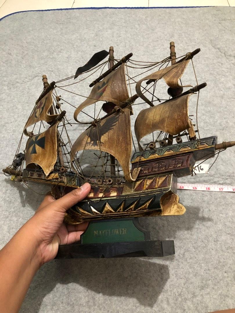 Vtg Mayflower Ship Model Replica Scale, Furniture & Home Living, Home ...