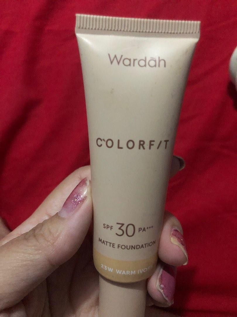 wardah colorfit matte foundation 23 W, Kesehatan & Kecantikan, Rias ...