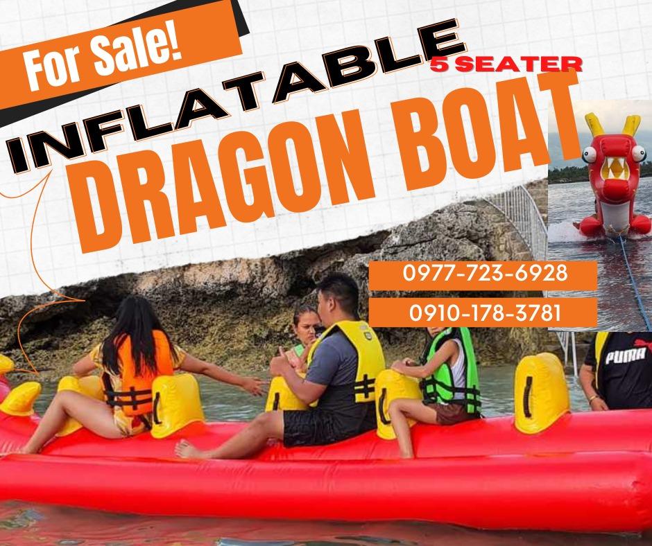 Water Sport Equipment Inflatable Dragon Boat 5 Seater, Sports Equipment ...