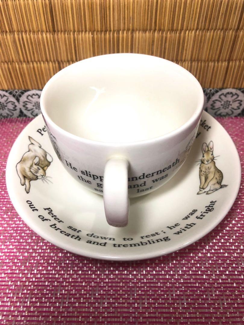 WEDGWOOD Peter Rabbit porcelain tea cup with saucer Made in England ...