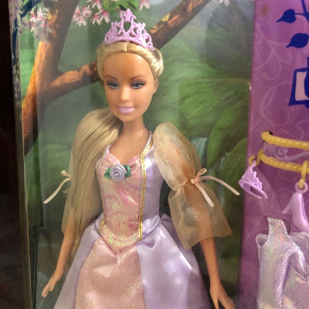 Wts Rare Preloved Barbie As Rapunzel Doll With Mini Dress And Bracelet Read The Description
