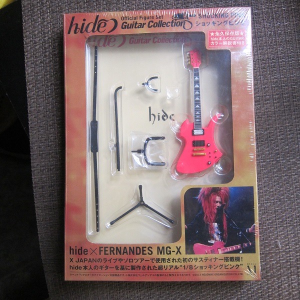 X-Japan Hide Guitar Miniature Official Figure Set Shocking Pink ...