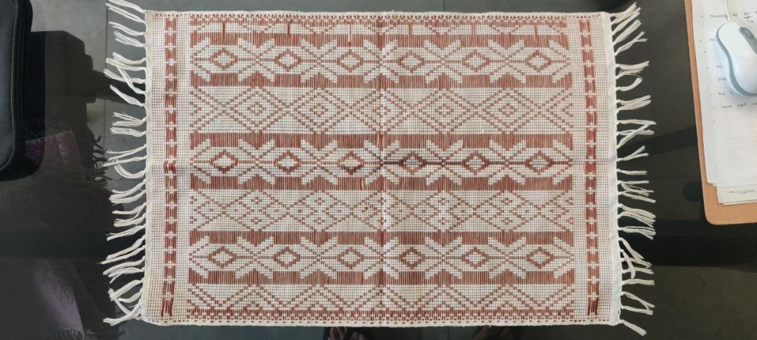Yakan Woven Laptop Mat (Light Brown), Furniture & Home Living, Office ...