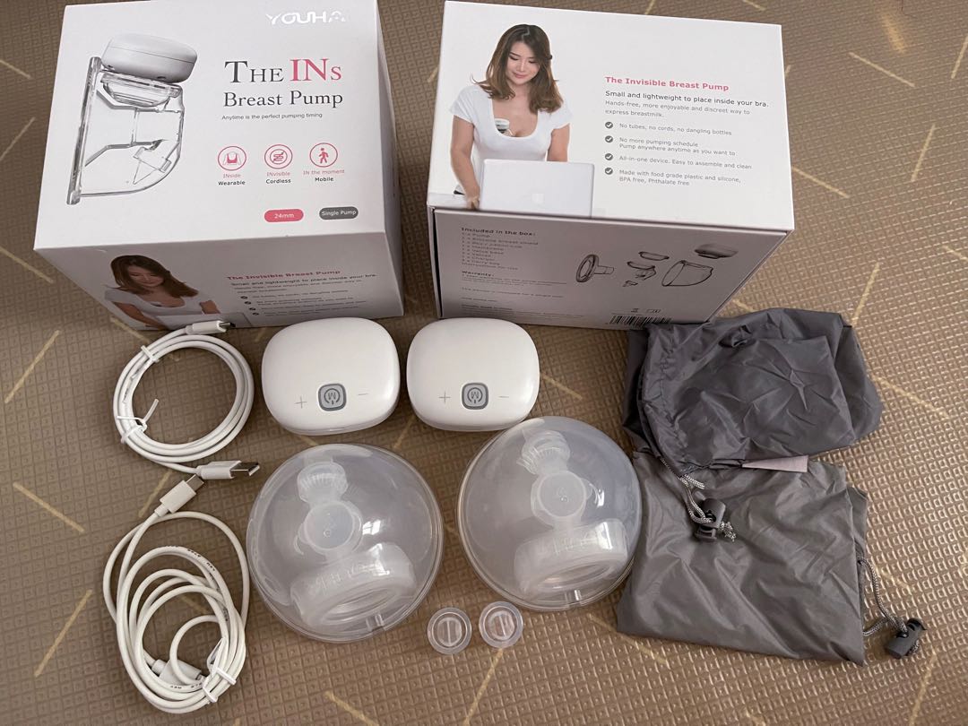 Youha The Ins (Ava) Gen 1 Wearable Handsfree Breast Pump - 24mm, Babies ...