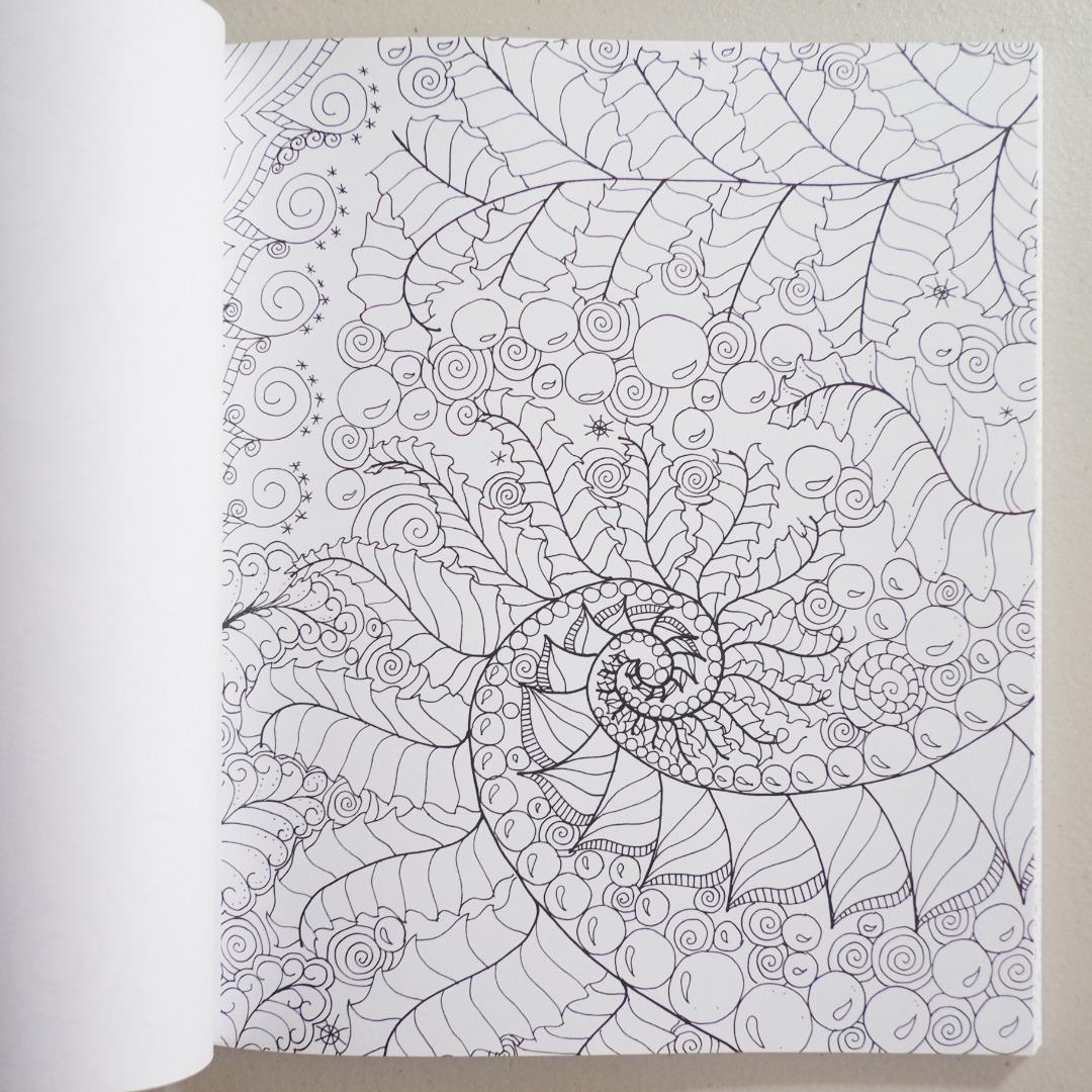 Zen Doodle Coloring Calming Swirls, Hobbies & Toys, Stationary & Craft ...