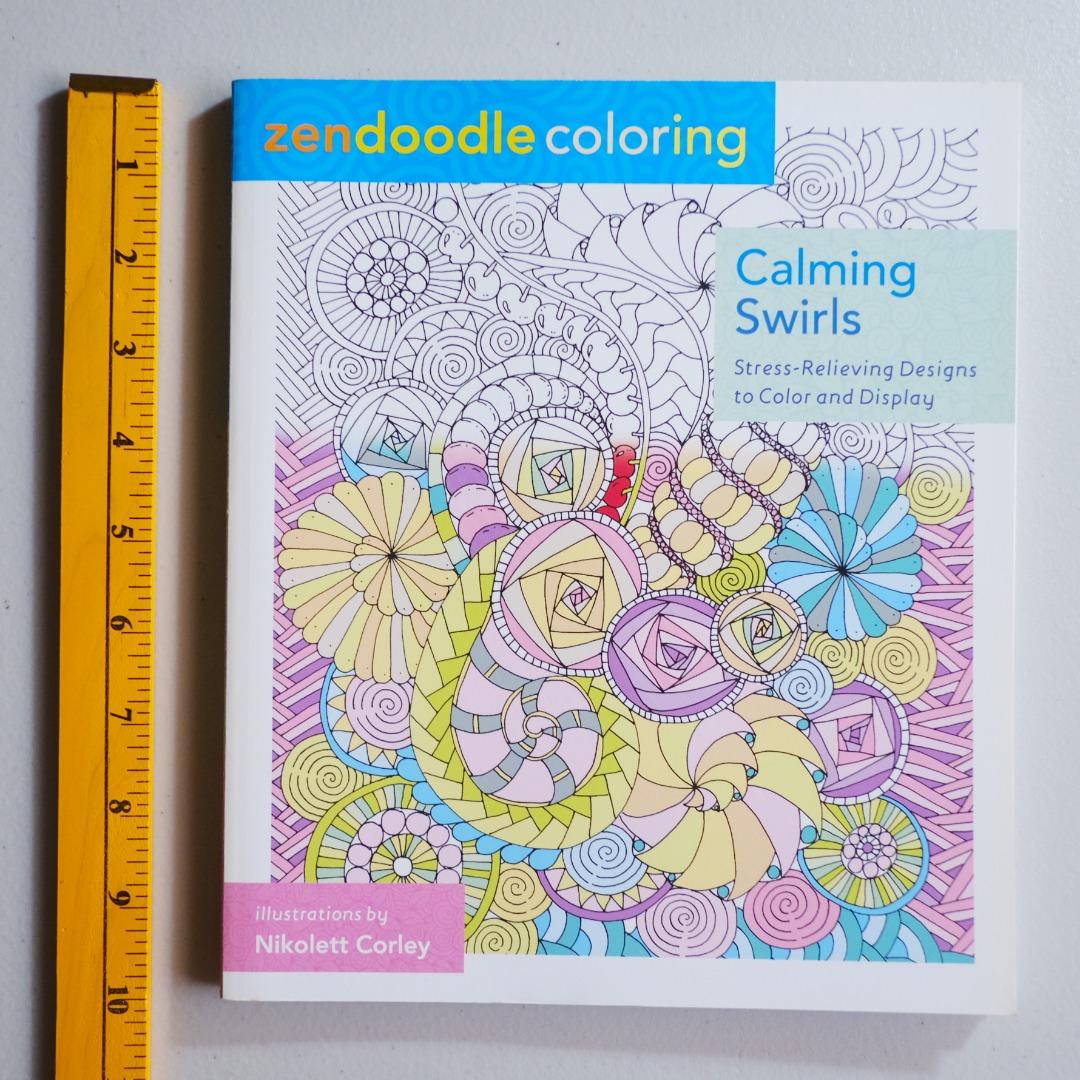 Zen Doodle Coloring Calming Swirls, Hobbies & Toys, Stationary & Craft ...