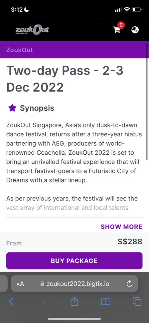 ZoukOut 2022, Tickets & Vouchers, Event Tickets on Carousell