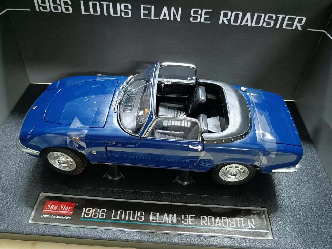 1:18 1/18 Sunstar 1966 Lotus Elan SE Roadster Blue display model car ...