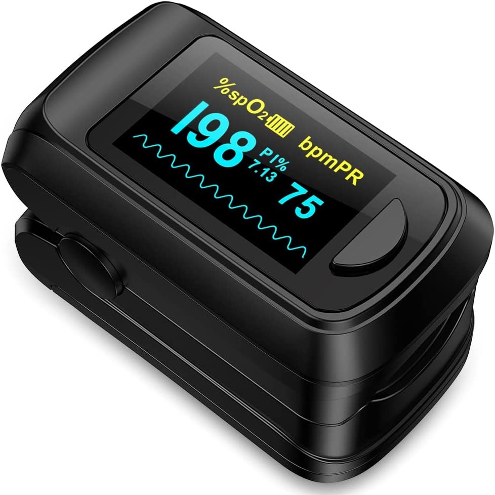 [1597] HealthTree Pulse Oximeter Fingertip, Oxygen Blood Monitor for ...