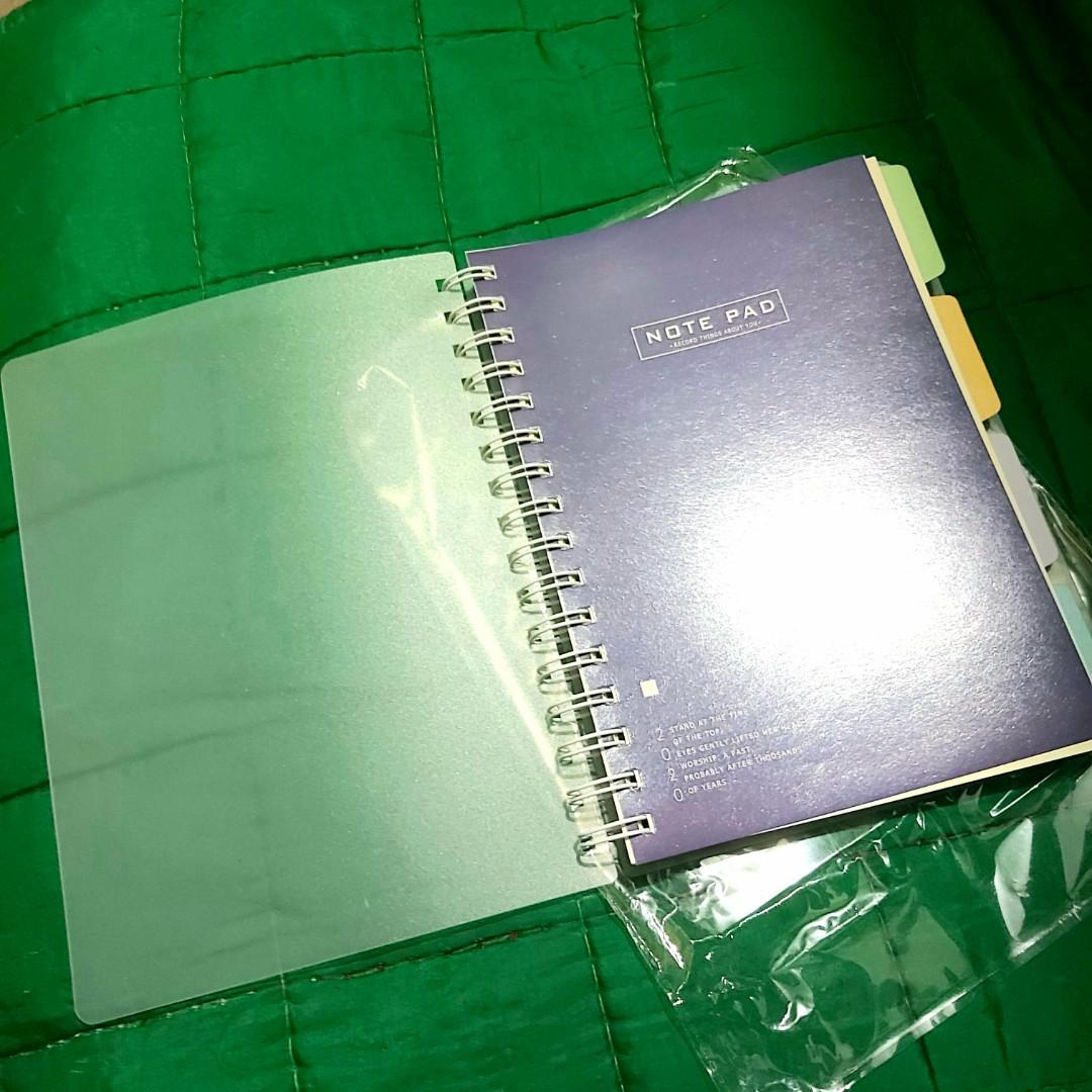 3 notebooks with color coded dividers, Hobbies & Toys, Stationary ...