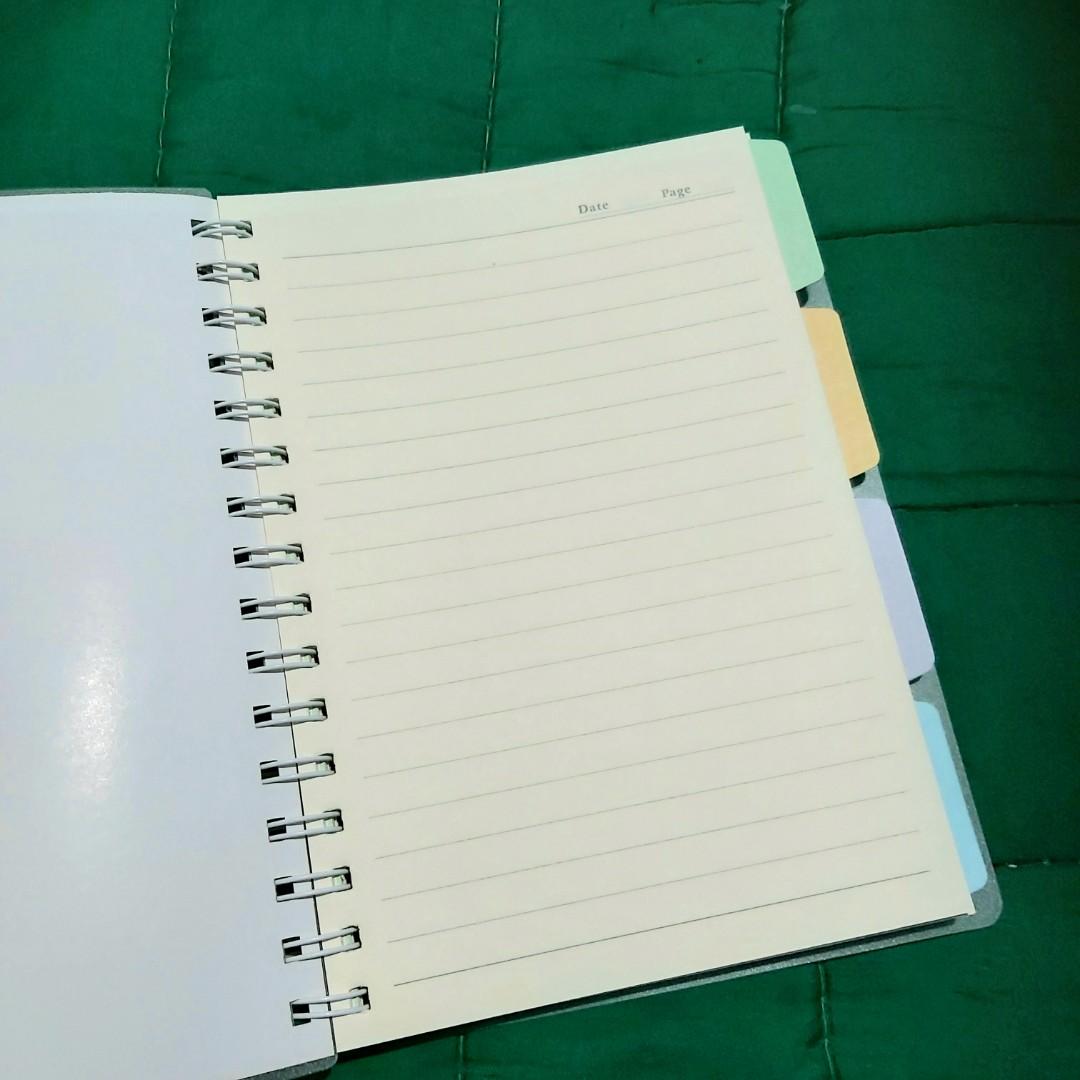 3 notebooks with color coded dividers, Hobbies & Toys, Stationary ...