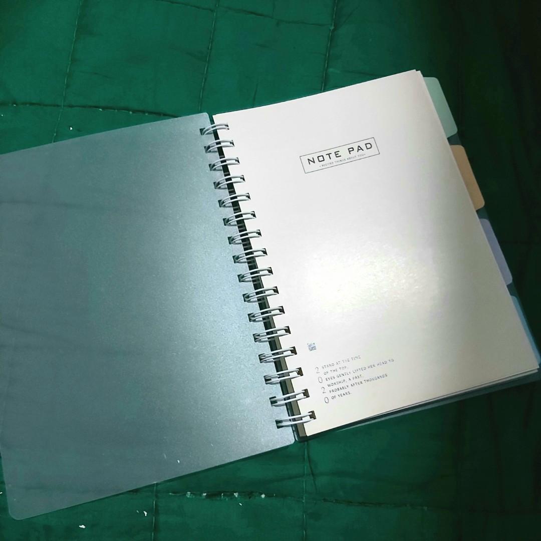 3 notebooks with color coded dividers, Hobbies & Toys, Stationary ...