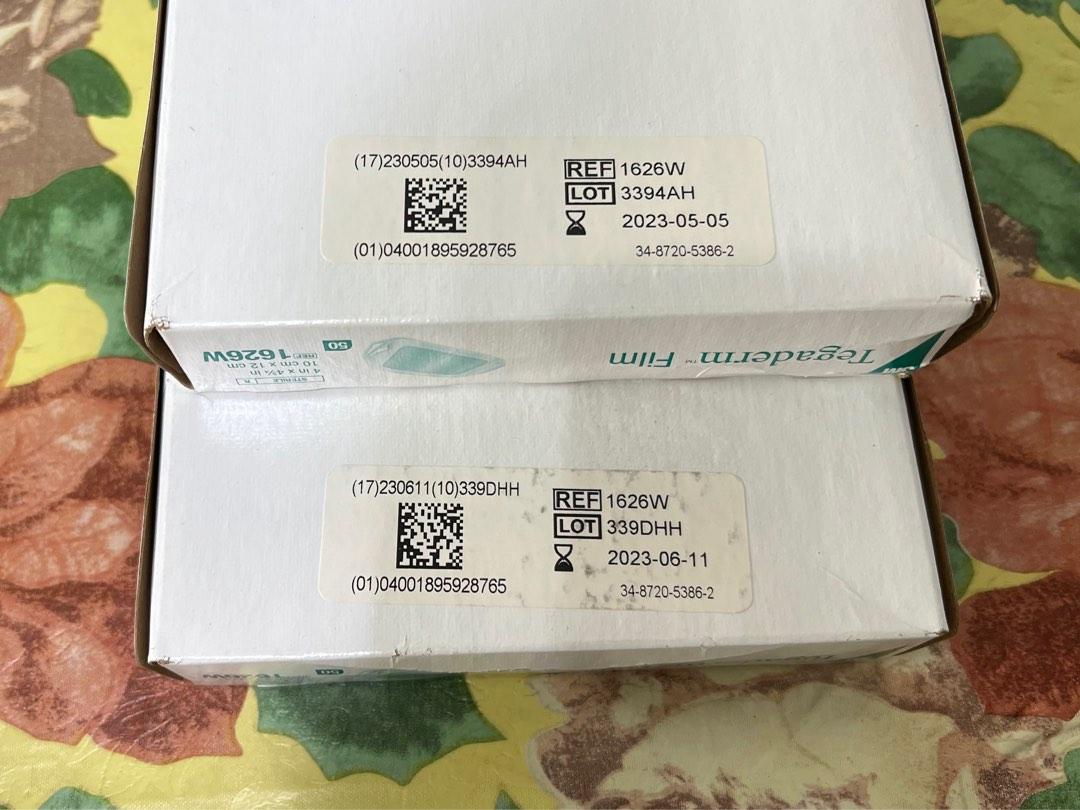 3M Tegaderm 1626W Dressing Film, Health & Nutrition, Braces, Support ...