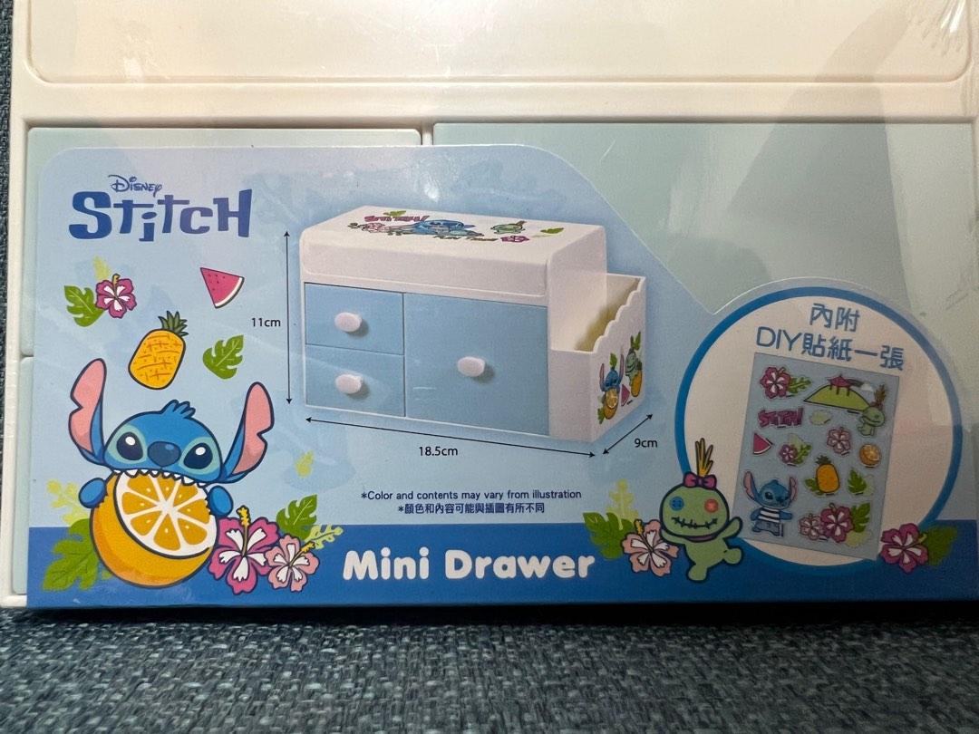[全新] Disney Stitch Mini Drawer 史迪仔 迷你櫃桶 (附 DIY 貼紙一張）, 傢俬＆家居, 傢俬, 書櫃、櫃子及 ...