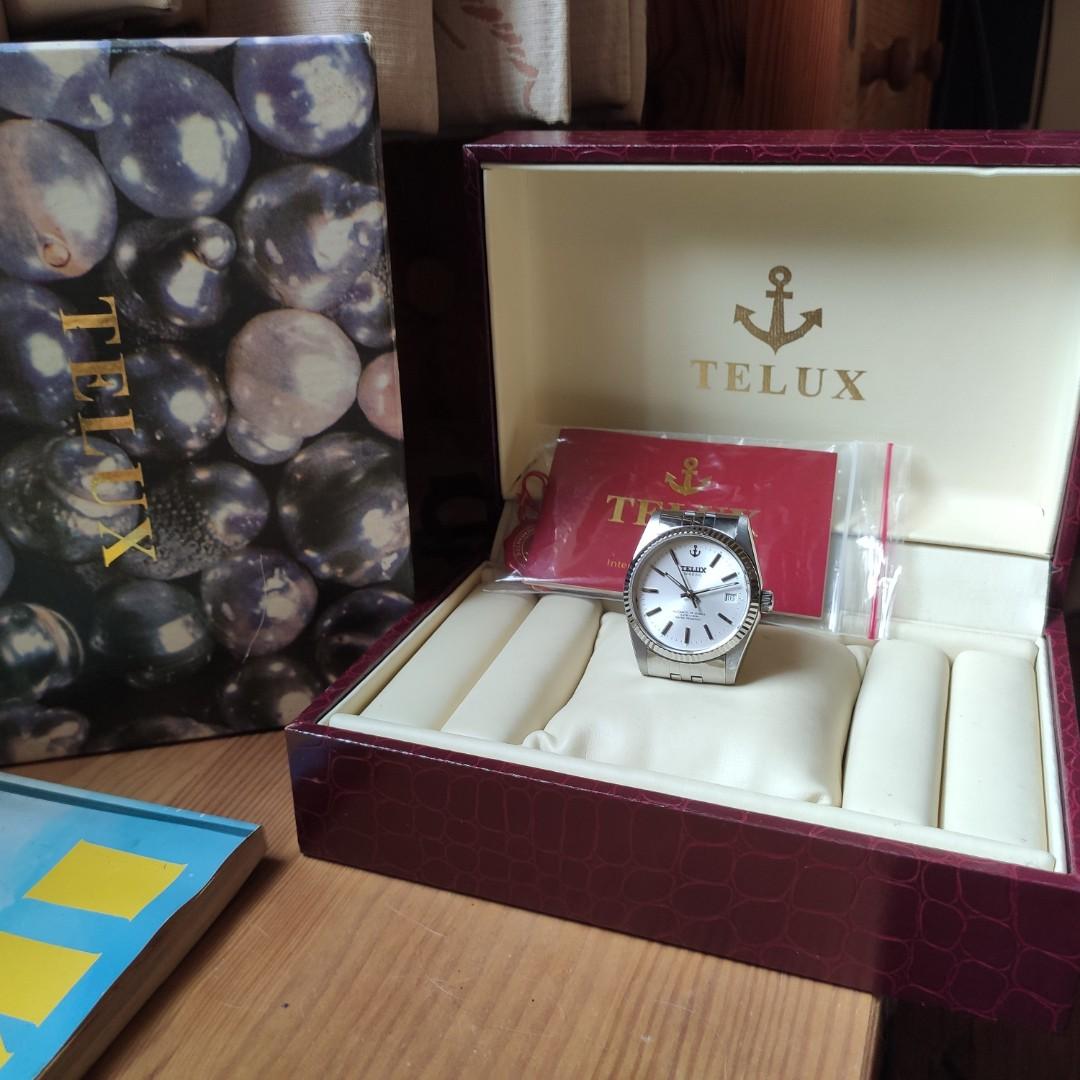 Sold 早期 Telux 鐵力士 太陽圈銀面 勞力士款 蠔式 機械錶 Datejust automatic watch 梅花titoni eta2824機芯1601 瑞士, 名牌精品, 精品 ...