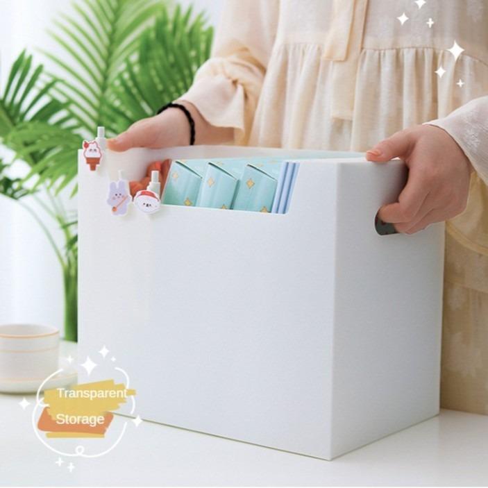 A4 Book Stand Folder Cosmetics Organize Storage Box IBG0490, Hobbies ...