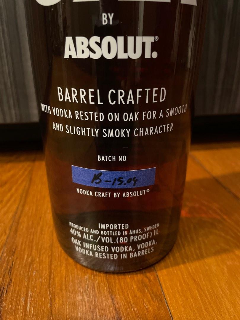 Absolut OAK Vodka 1L full bottle ( Absolute ), Food & Drinks, Alcoholic ...