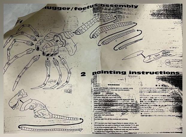 Alien Xenomorph Facehugger / Face Hugger & Chestburster / Chest Burster ...