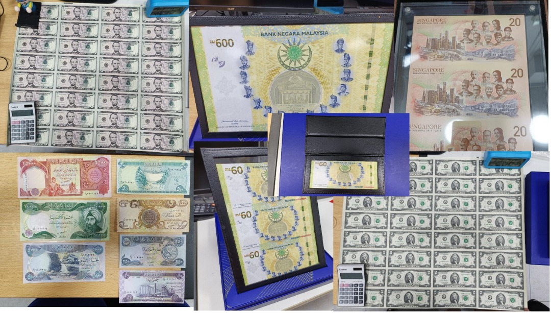 ALL IN 1> Uncut RM600 & SG bicentennial & USD uncut & IRAQ NOTES ...
