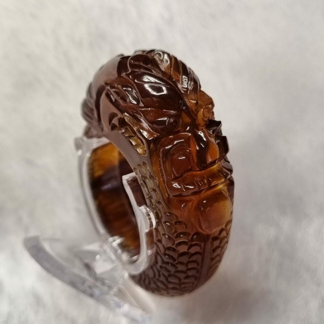 Amber Dragon Ring, Women's Fashion, Jewelry & Organisers, Rings on ...