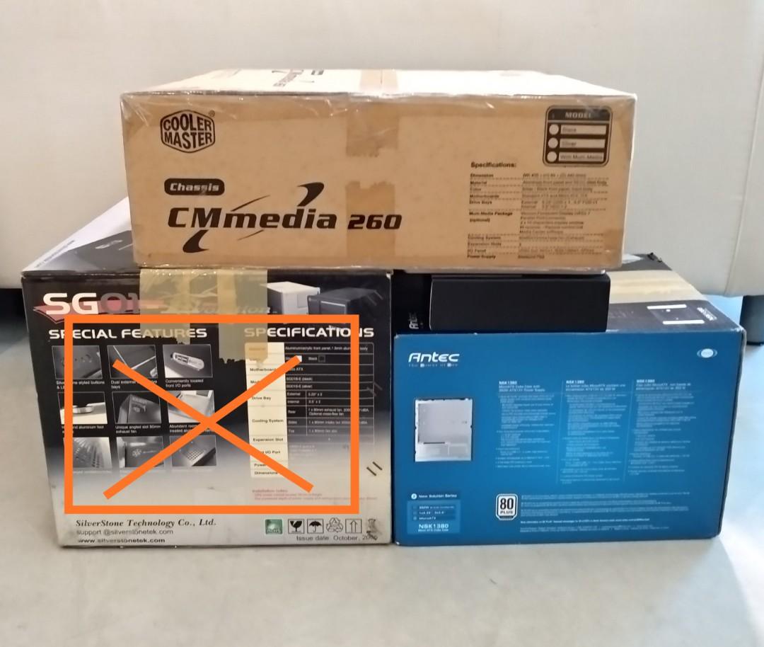 Antec NSK1380, CM Media 260 PC Case, Computers & Tech, Desktops on ...