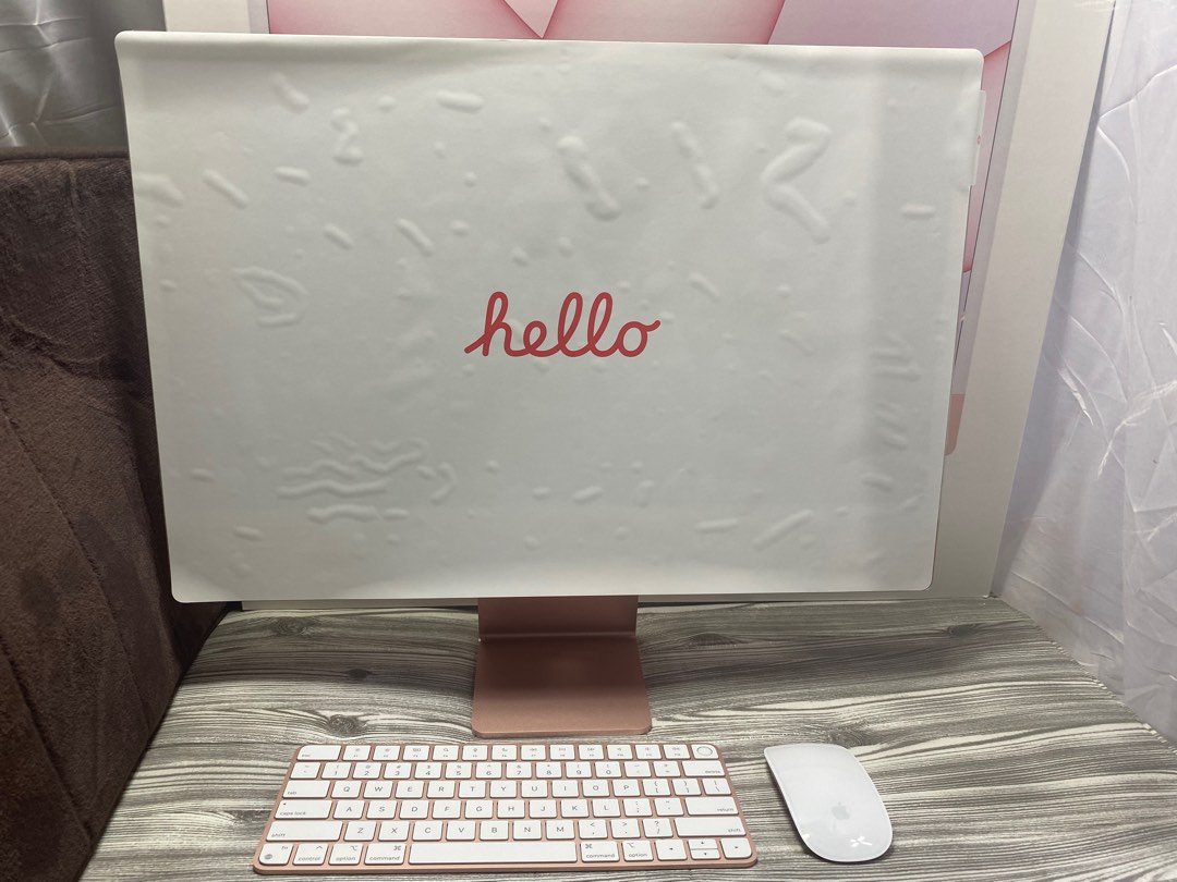 Apple iMac 2021 24" Red M1 Chip 8Core/8GPU 8gb ram 256gb SSD under ...