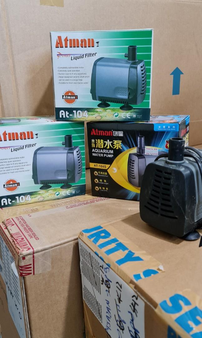 AT104 Submissible Water Pump, Pet Supplies, Health & Grooming on Carousell