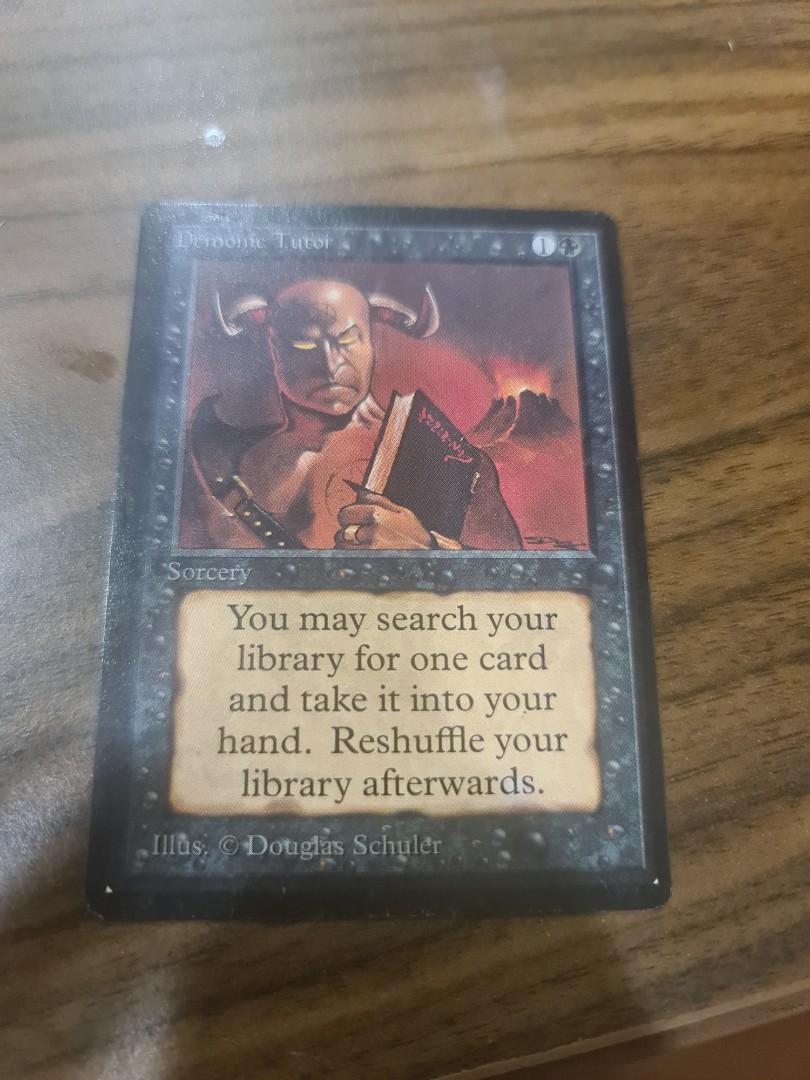 Beta demonic tutor lp, Hobbies & Toys, Toys & Games on Carousell