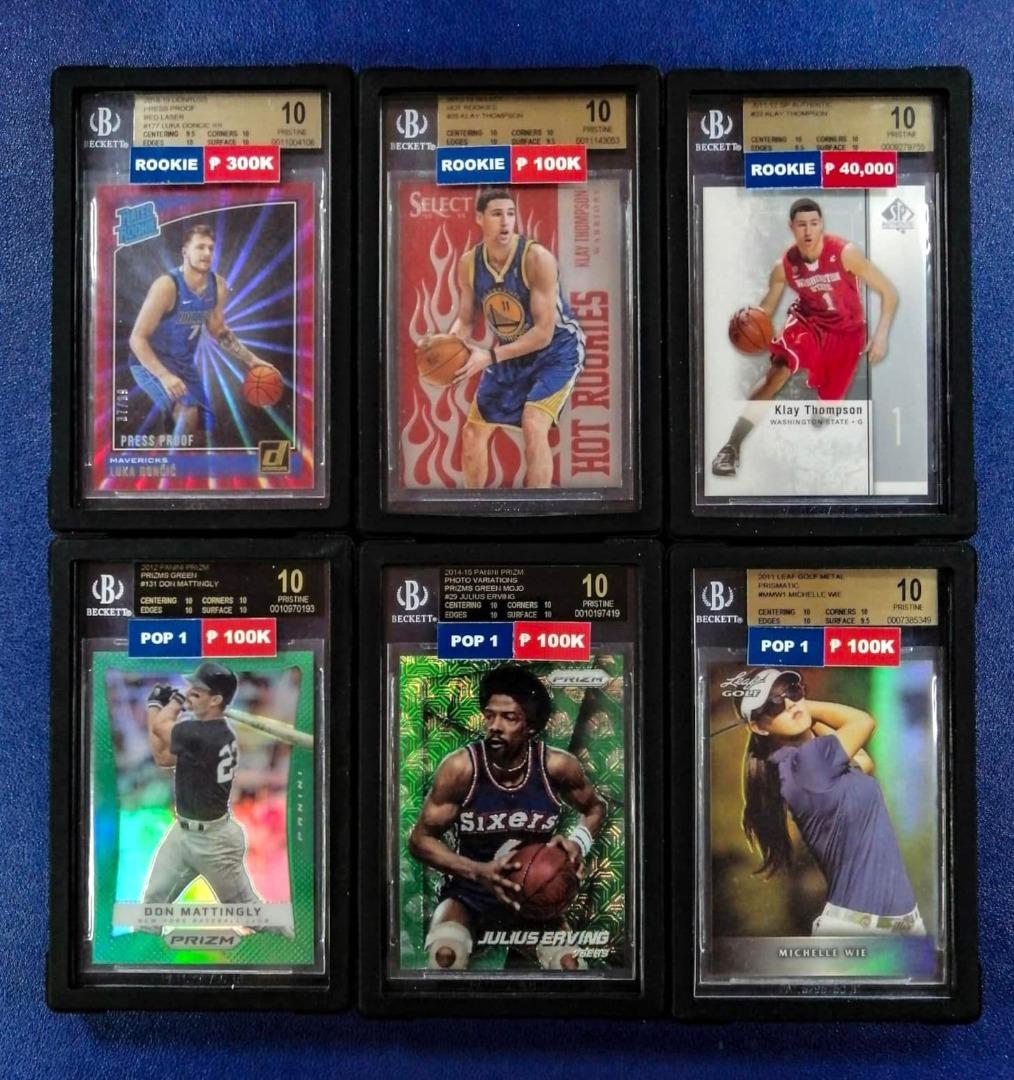 BGS 10 Rookie RC Luka Doncic, Klay Thompson, BGS 10 Black Label Don ...
