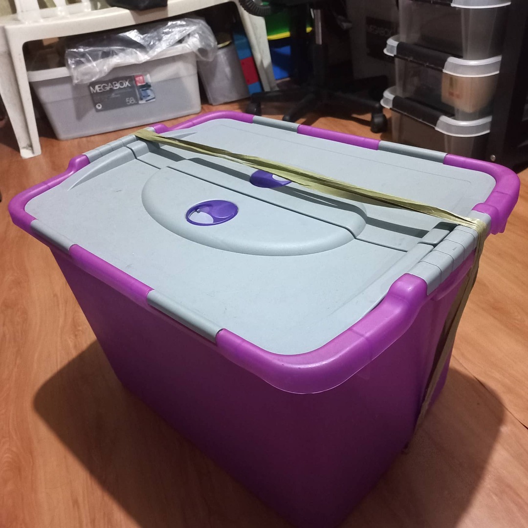 Big Durable Plastic Storage Box Megabox 120-150L, Furniture & Home ...