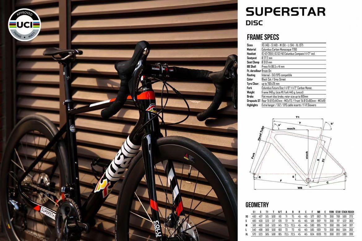 [BNIB] CINELLI superstar UCI disc brake frameset |DIY custom full bike ...