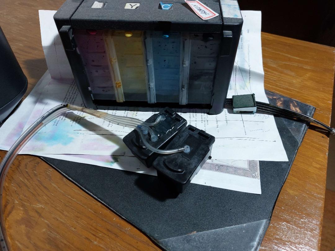 Broken printer Canon ip2770 CISS and Broken Epson CX37200 w/ Scanner ...