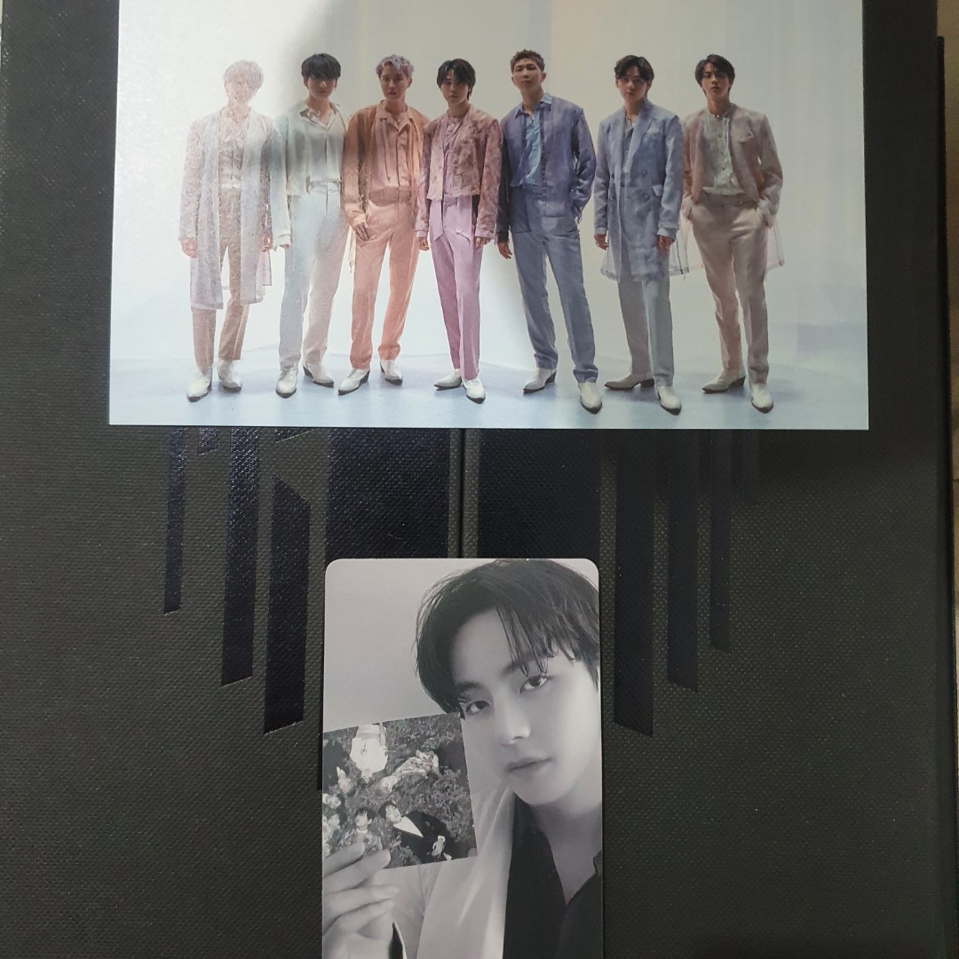 BTS Proof Standard Album with Taehyung Photocard and OT7 BTS Postcard, Hobbies & Toys ...