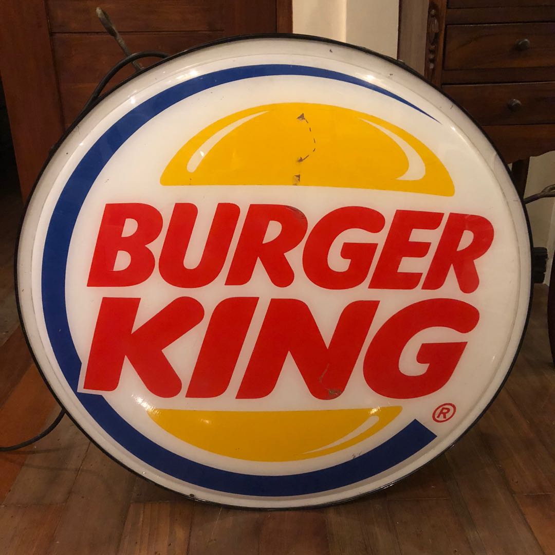 Burger King Fast Food Light Signage Sign, Hobbies & Toys, Memorabilia ...