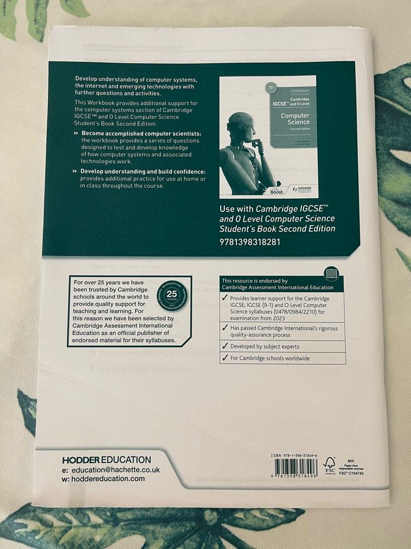 Cambridge Igcse O Level Computer Science Workbook 興趣及遊戲 書本 And 文具
