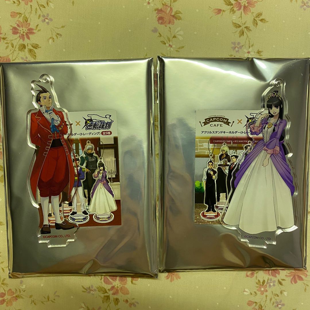 Last Chance Capcom Cafe x Gyakuten Saiban (Ace Attorney) series 3 & 4 acrylic stands, Hobbies ...