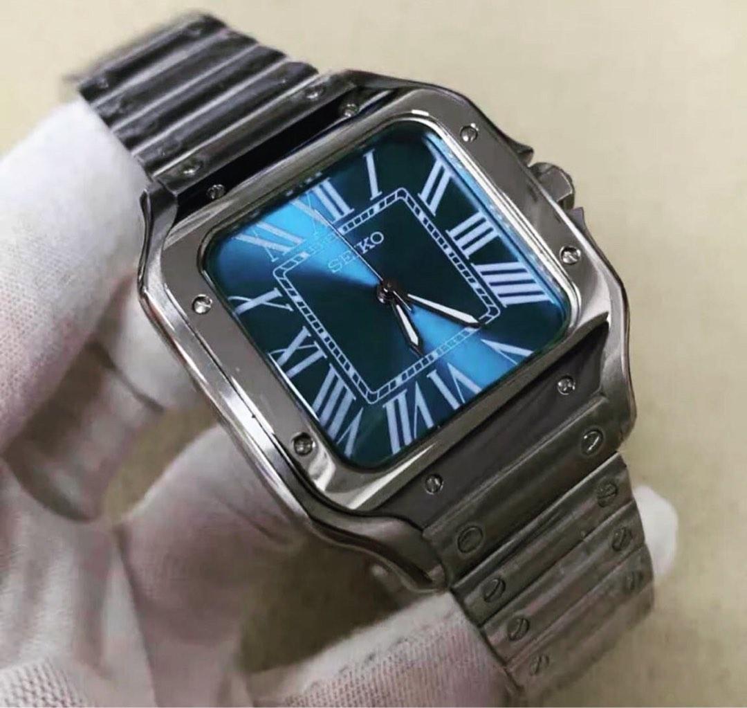 Cartier Santos Seiko, Men's Fashion, Watches & Accessories, Watches on ...