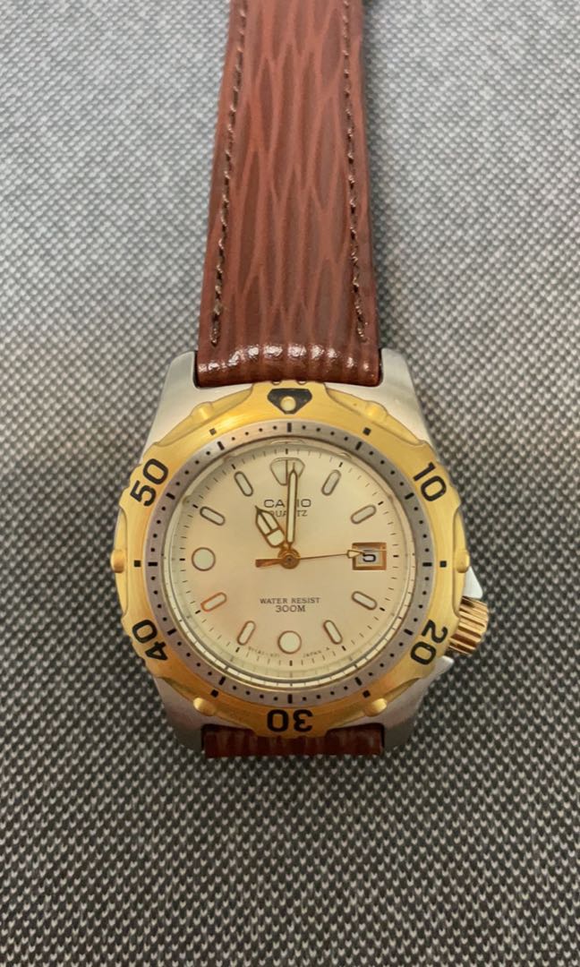 Casio Diver’s Watch LD-902 Two Tone Unisex Vintage 罕有古董潛水錶, 他的時尚, 手錶及配件 ...