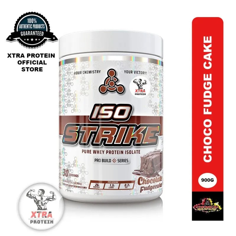 Chemical Warfare Halal Iso Strike Whey Isolate (900g) Chocolate Fudge ...