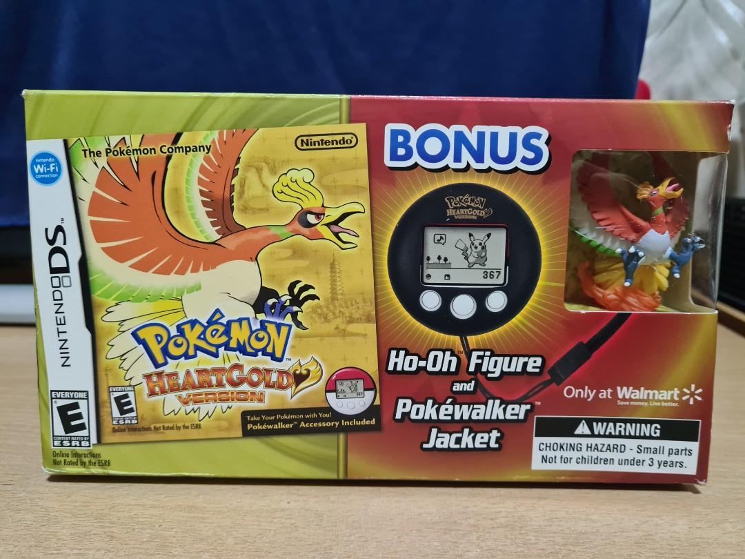 CIB Pokemon Heartgold with ho-oh figure and pokewalker jacket bundle ...
