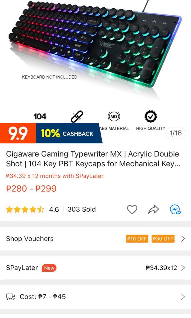 Circular steampunk round typewriter keycaps for mechanical keyboards ...