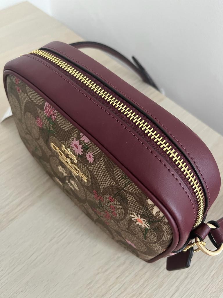 Coach Mini Jamie Camera Bag in Signature With Wildflower Print, Women's ...