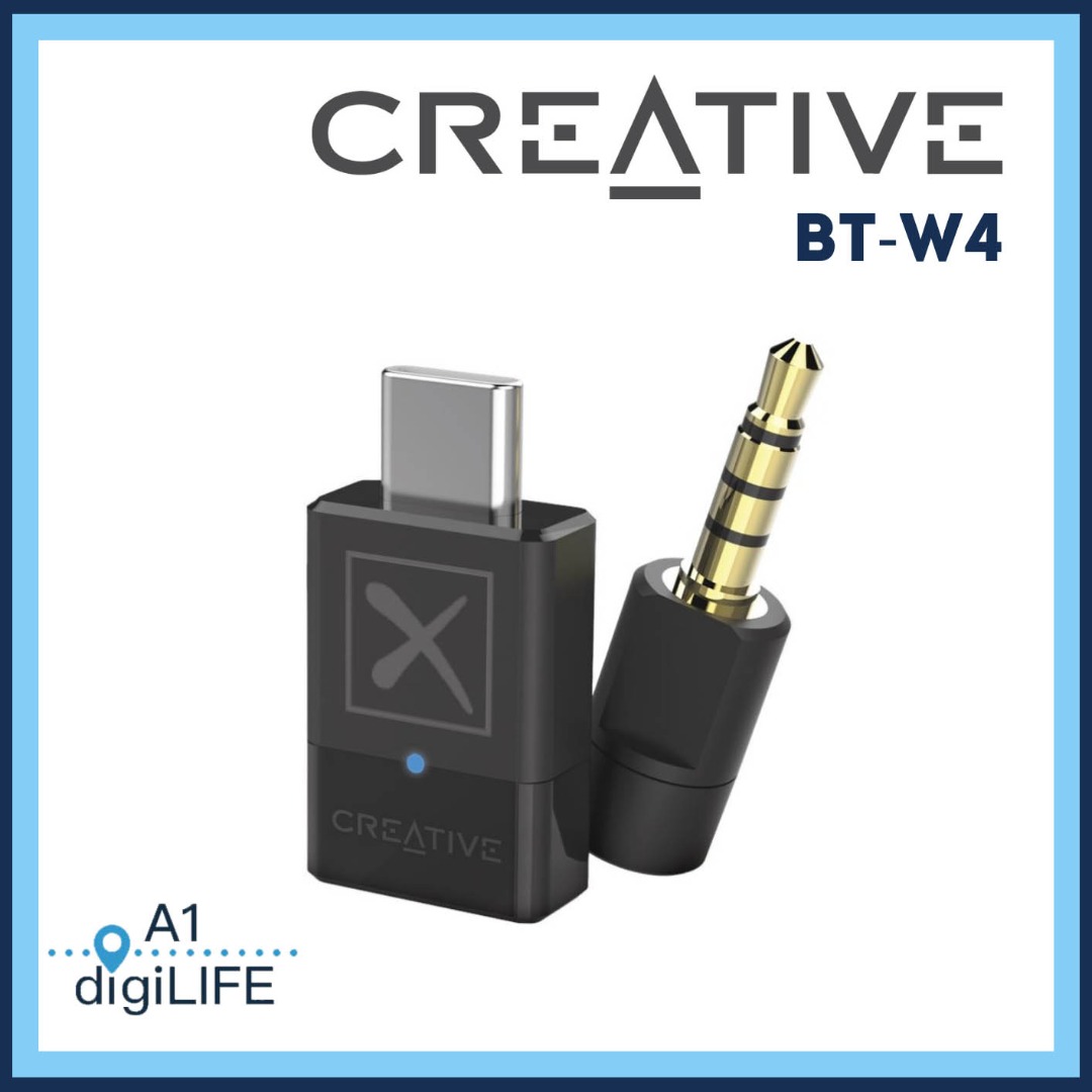 Creative - BT-W4 USB-C 多平台藍牙音頻發射器｜aptX Adaptive｜USB｜3.5mm 咪｜PC｜MAC ...