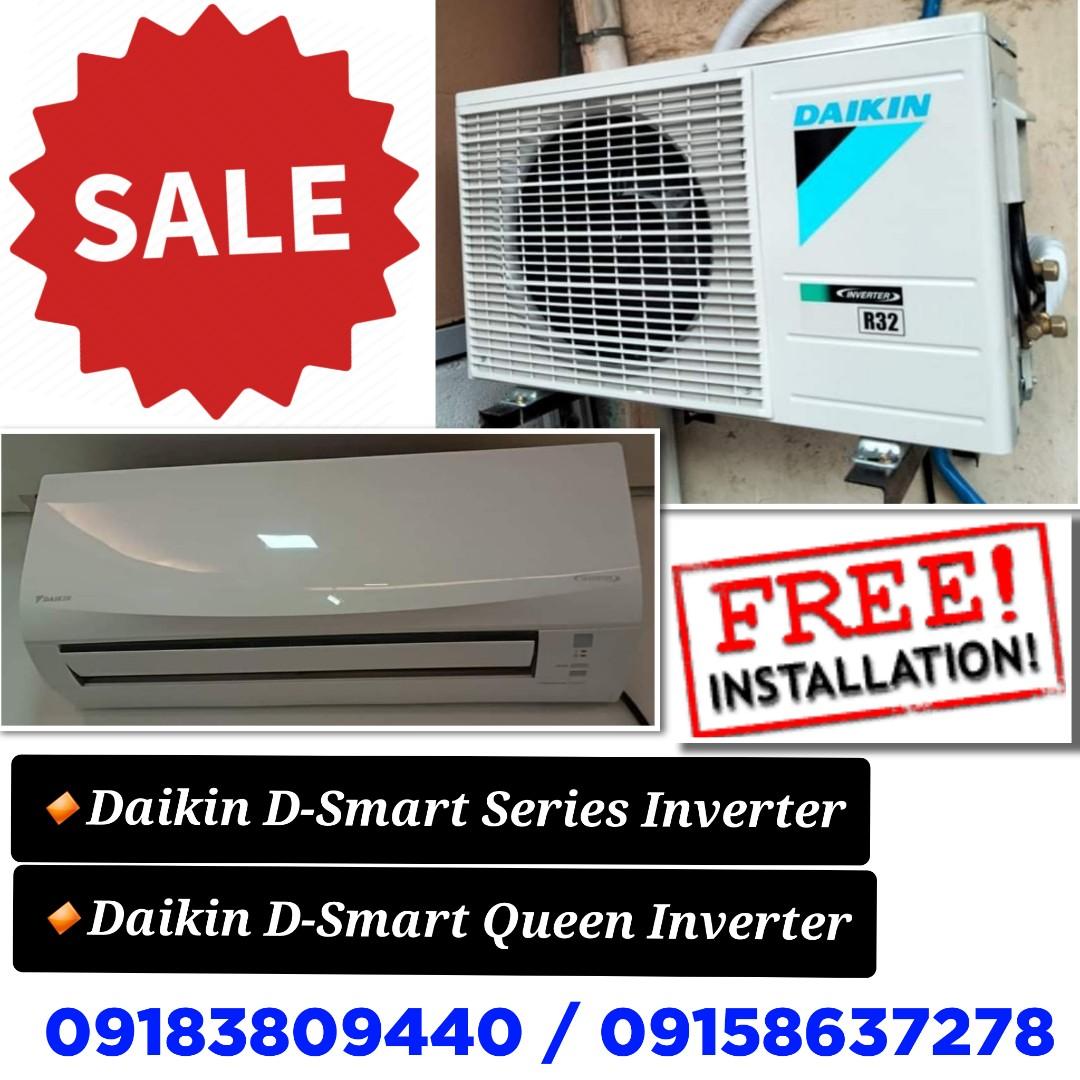 Daikin D-Smart Inverter Split Type Aircon, TV & Home Appliances, Air ...