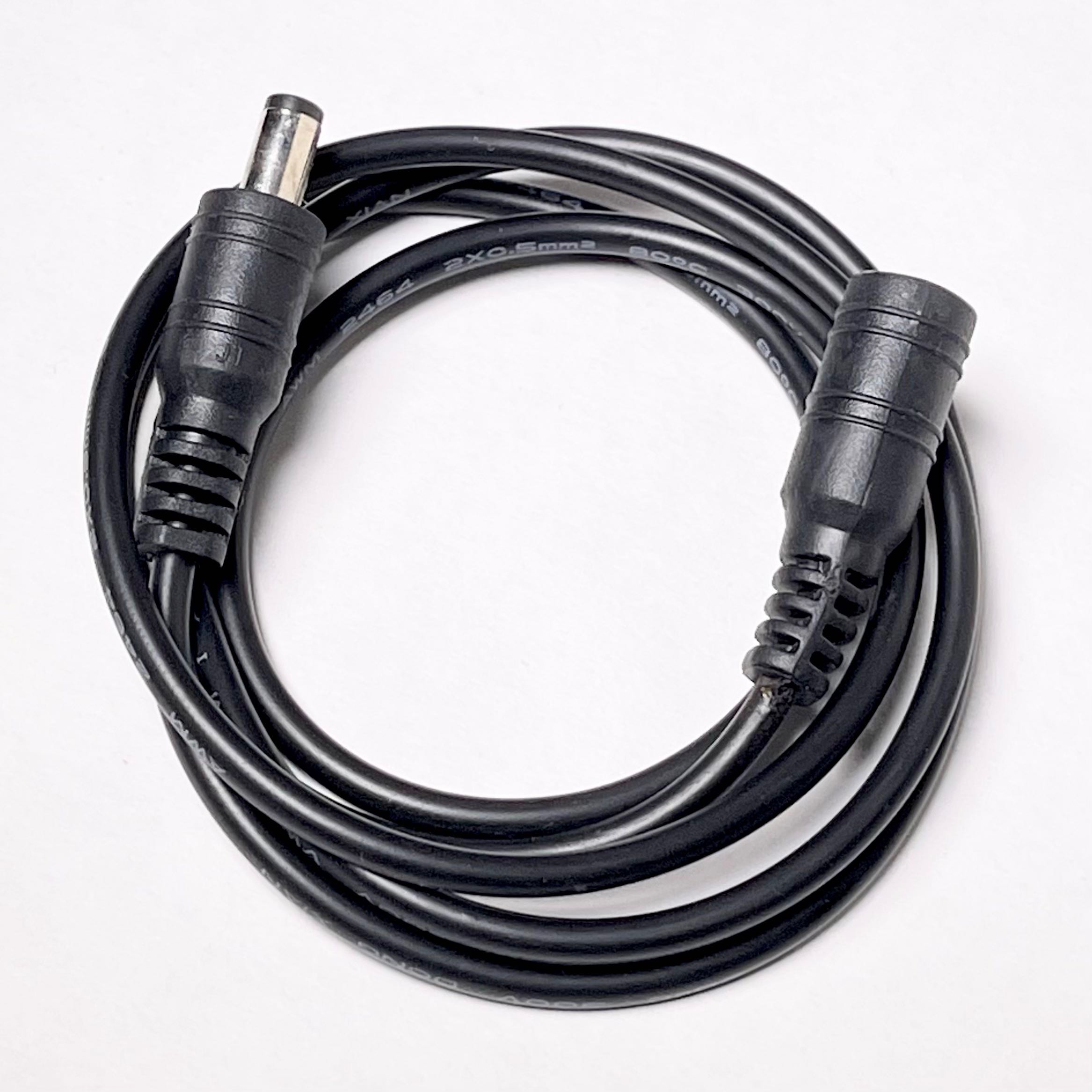 DC 12V Power Cable Extension / Splitter 5.5 x 2.1mm Heads Connection 1A ...