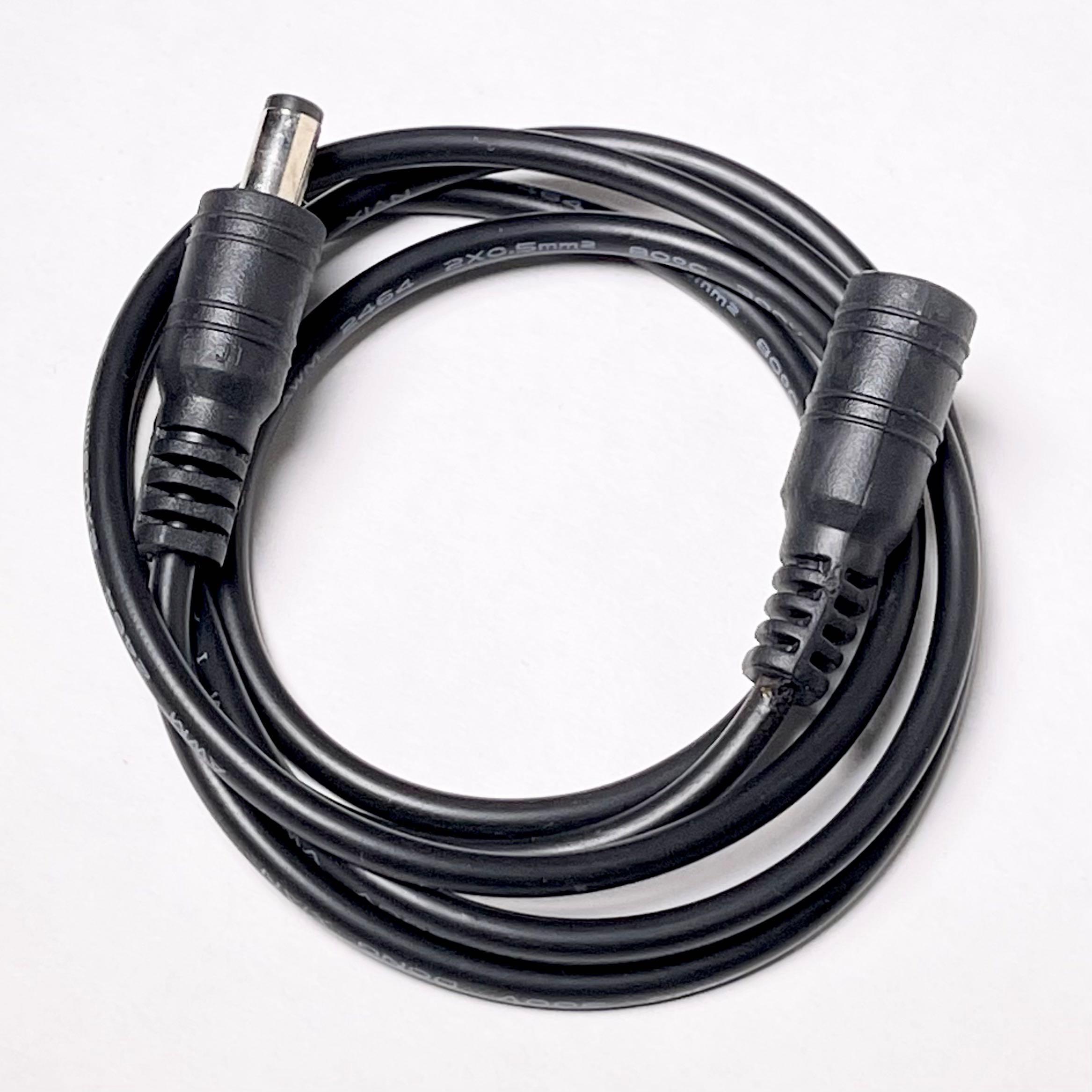 DC 12V Power Cable Extension / Splitter 5.5 x 2.1mm Heads Connection 1A ...