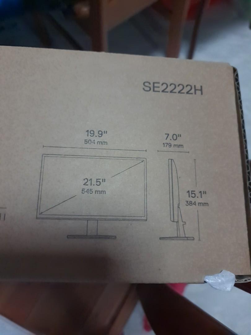 Dell 22 Monitor SE2222H, Computers & Tech, Parts & Accessories, Monitor ...